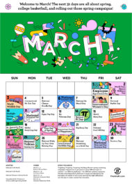 March 2024 Social Media Calendar • The Shelf Influencer Marketing