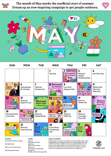 May 2024 Social Media Calendar • The Shelf Influencer Marketing